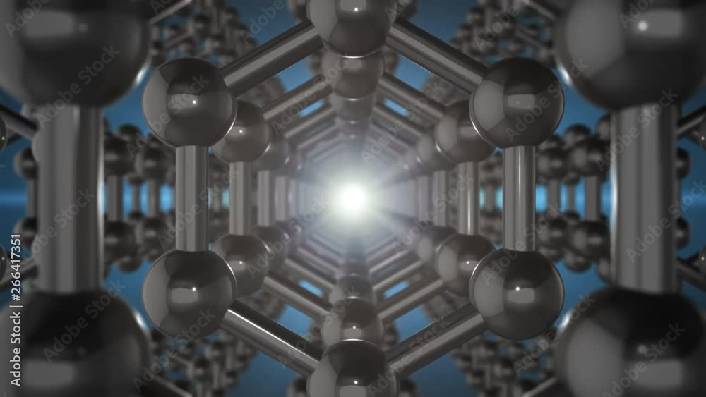 Seamlessly Loopable Animation of the Graphene Structure. Reflective ...