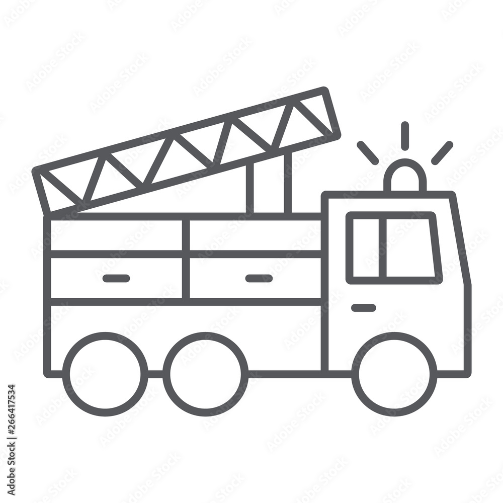 How To Draw A Firefighter Truck