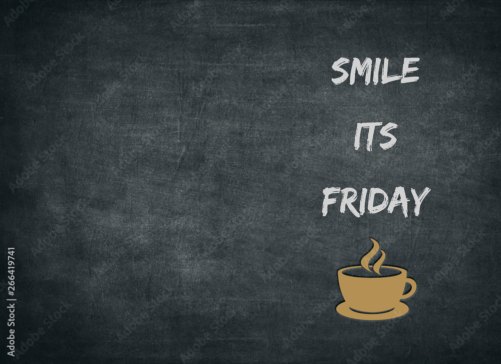 Smile its friday smiling weekend Stock Illustration | Adobe Stock