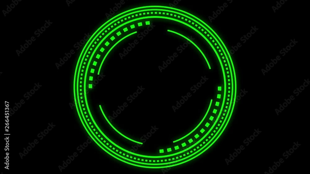 HUD element - futuristic loading pending screen, loopable parts, alpha mask included - motion ...