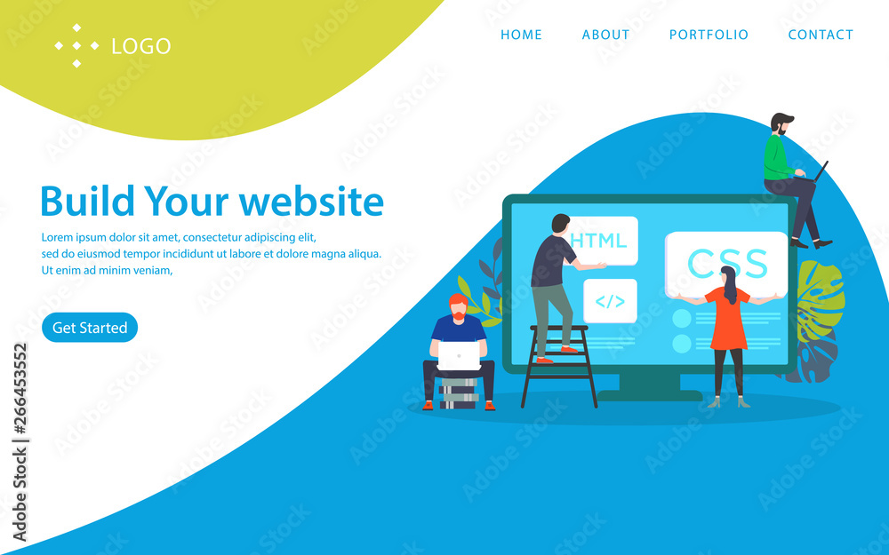 build your website vector illustration concept, can use for, landing ...