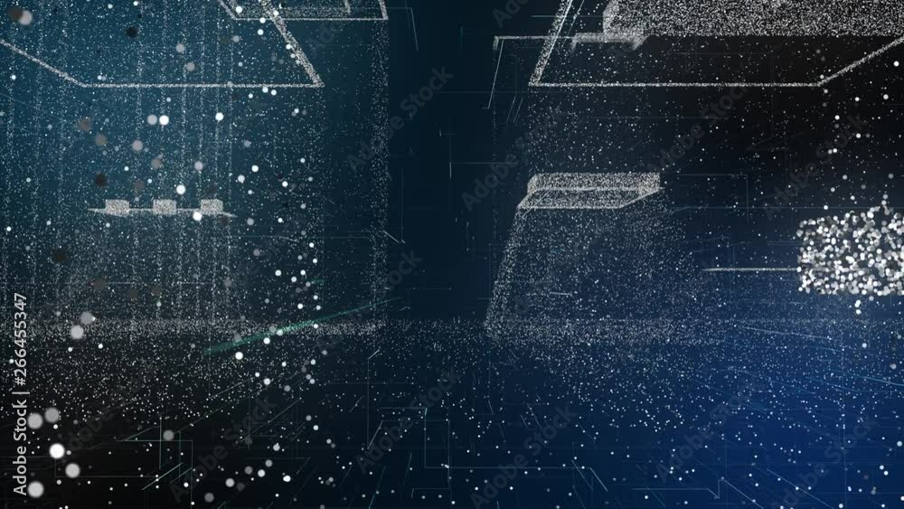 Architecture digital background smart city digital connected buildings ...