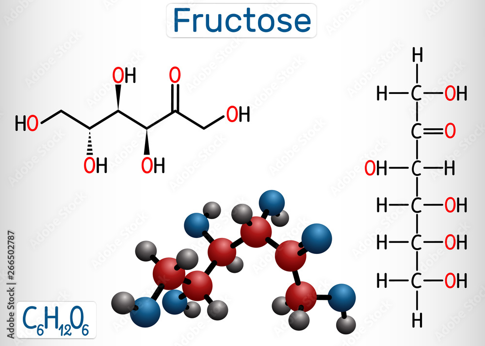Molecula De Frutose Image Of Fructose Molecular