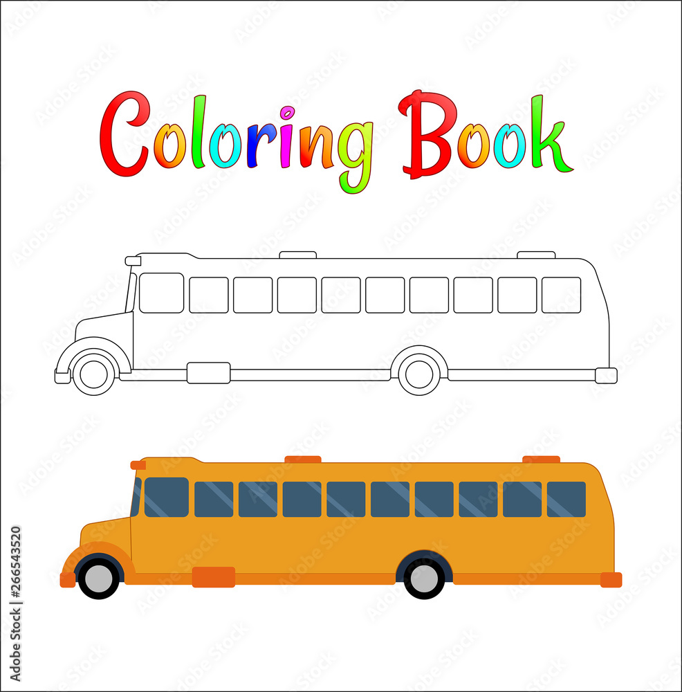 School Bus Coloring Page