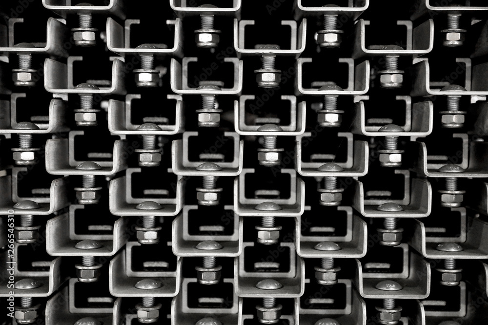 Metal Texture - Rails métalliques avec écrous - Background HD Photo ...