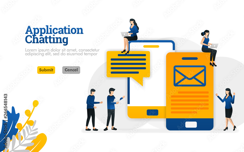 Chat and conversation applications for sending SMS and e-mail messages ...