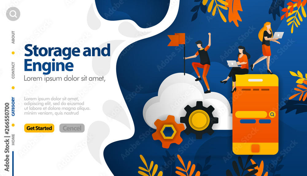 Cloud storage and machines in storage, securing the storage process ...