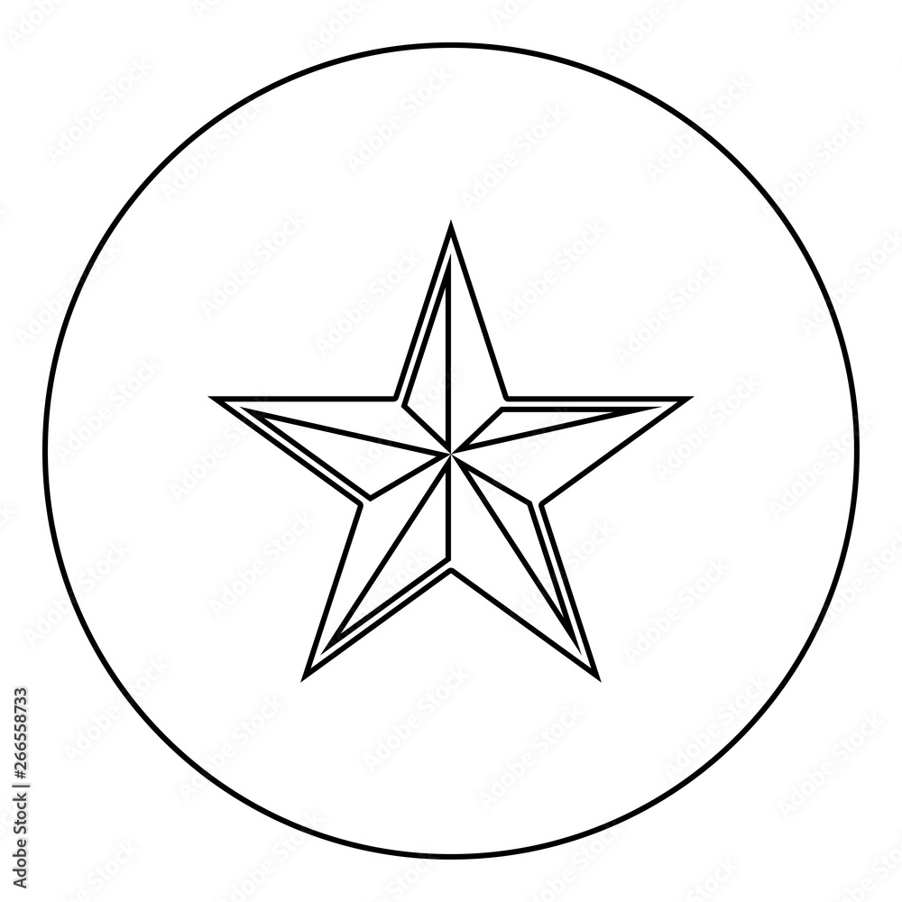 Rounded Star Outline