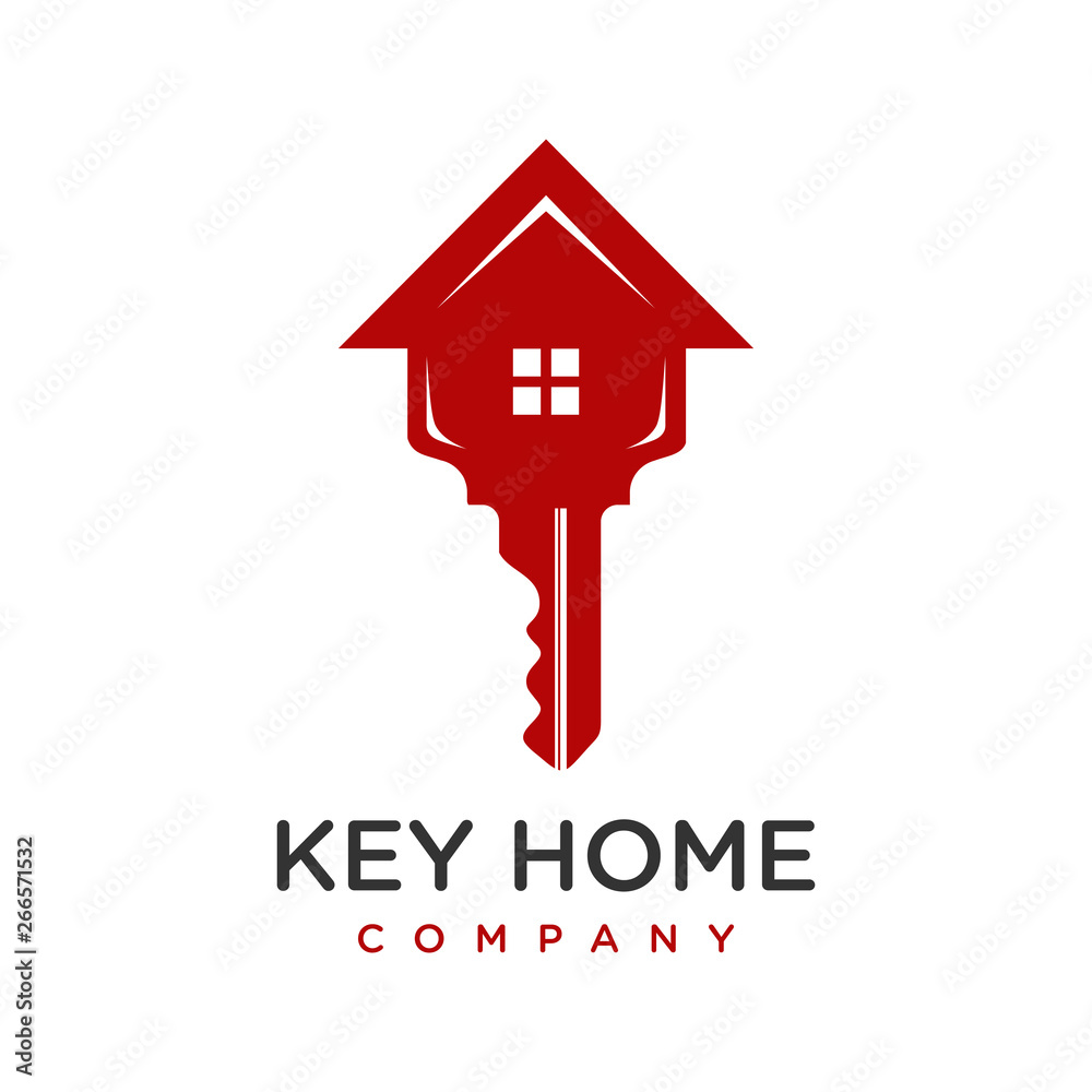 house key logo design Stock Vector | Adobe Stock