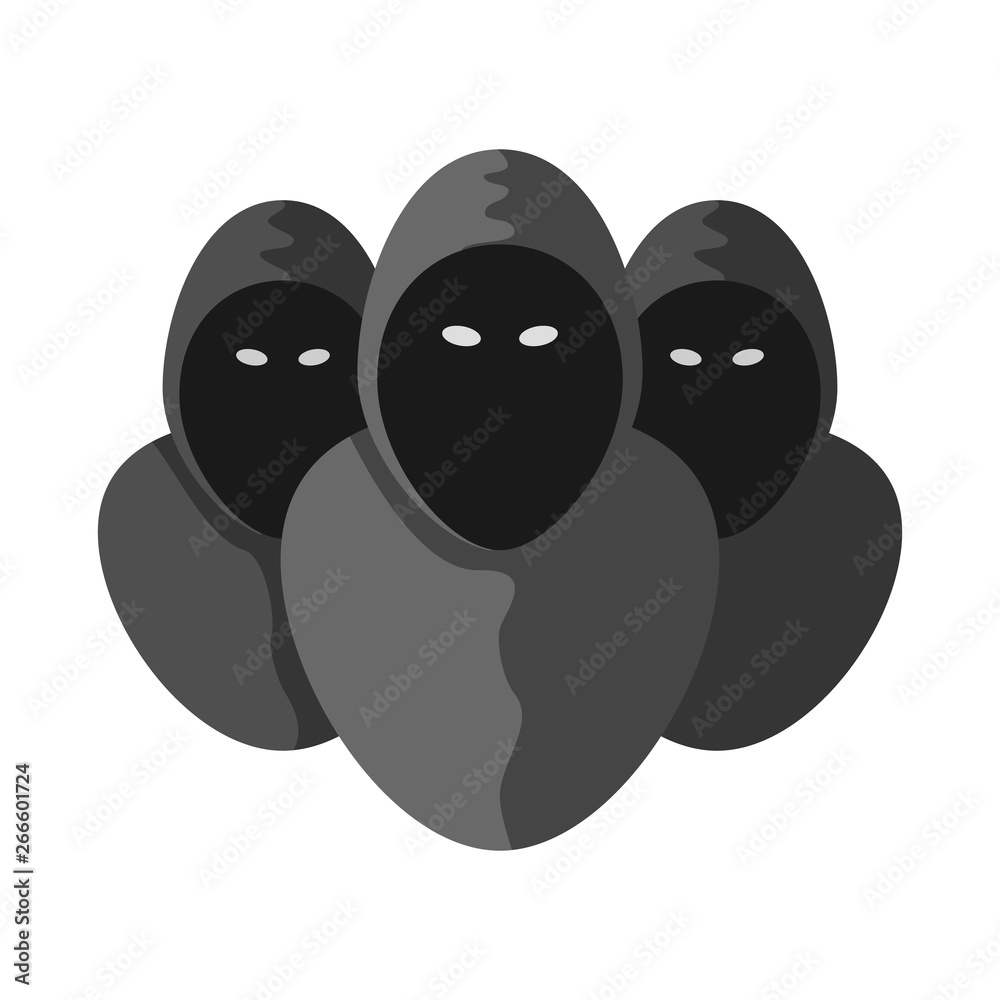 Group Unknown Persons icon. Anonymous pictogram isolated on white ...