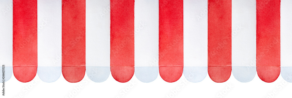 Seamless Repeatable Pattern Red And White Striped Awning Handdrawn seamless-repeatable-pattern-red-and-white-striped-awning-handdrawn