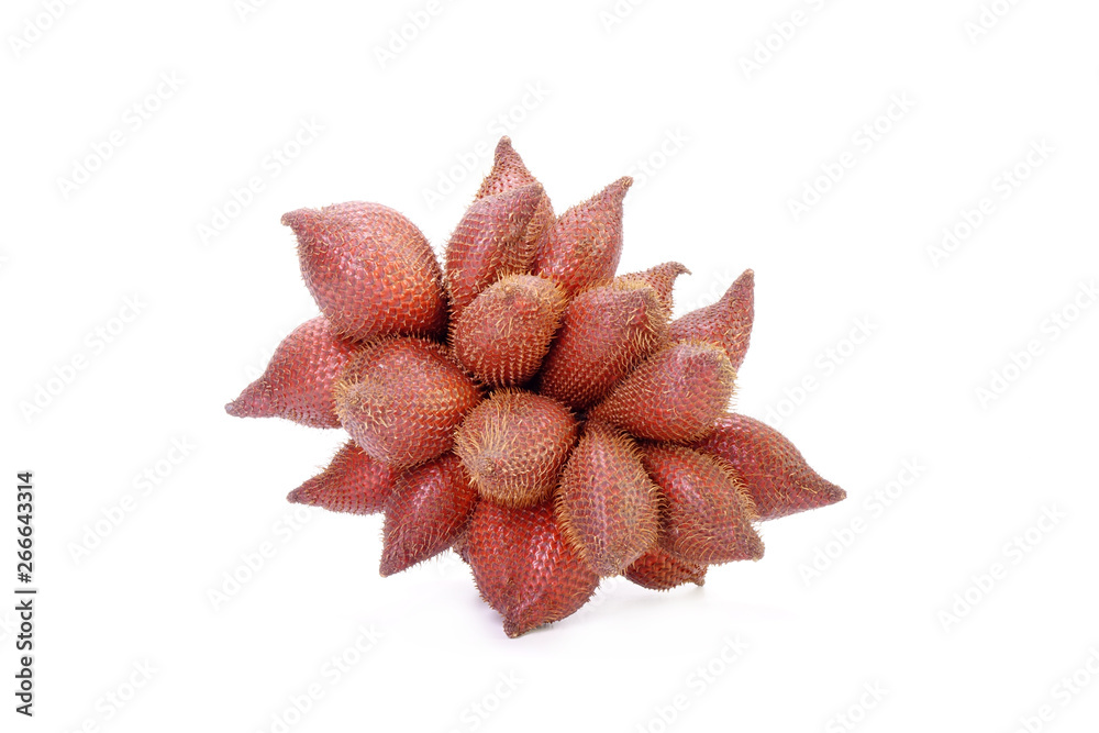 Fruit : Salak isolated on white background. Salak (Salacca zalacca) or ...