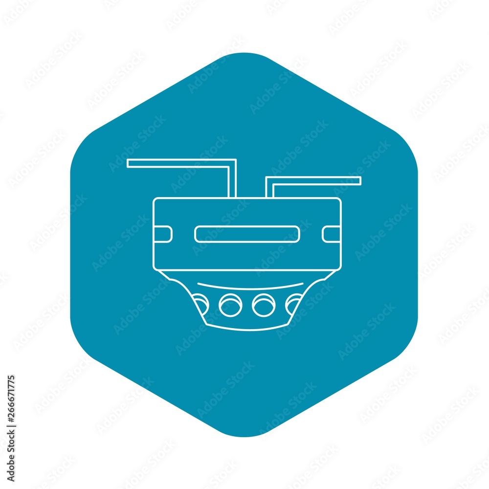 Monitor socket icon. Outline illustration of monitor socket vector icon ...