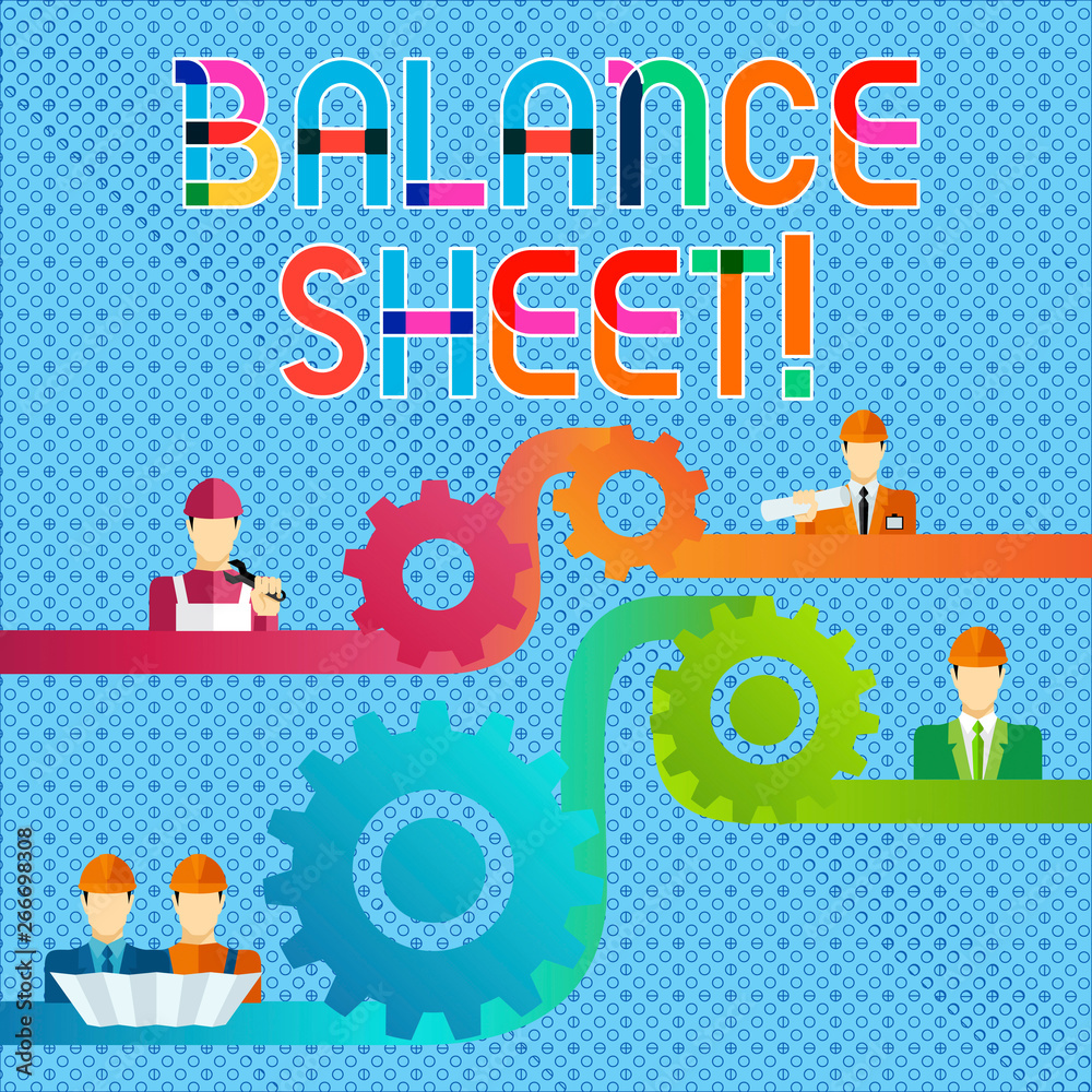 Handwriting text Balance Sheet. Conceptual photo financial statement ...