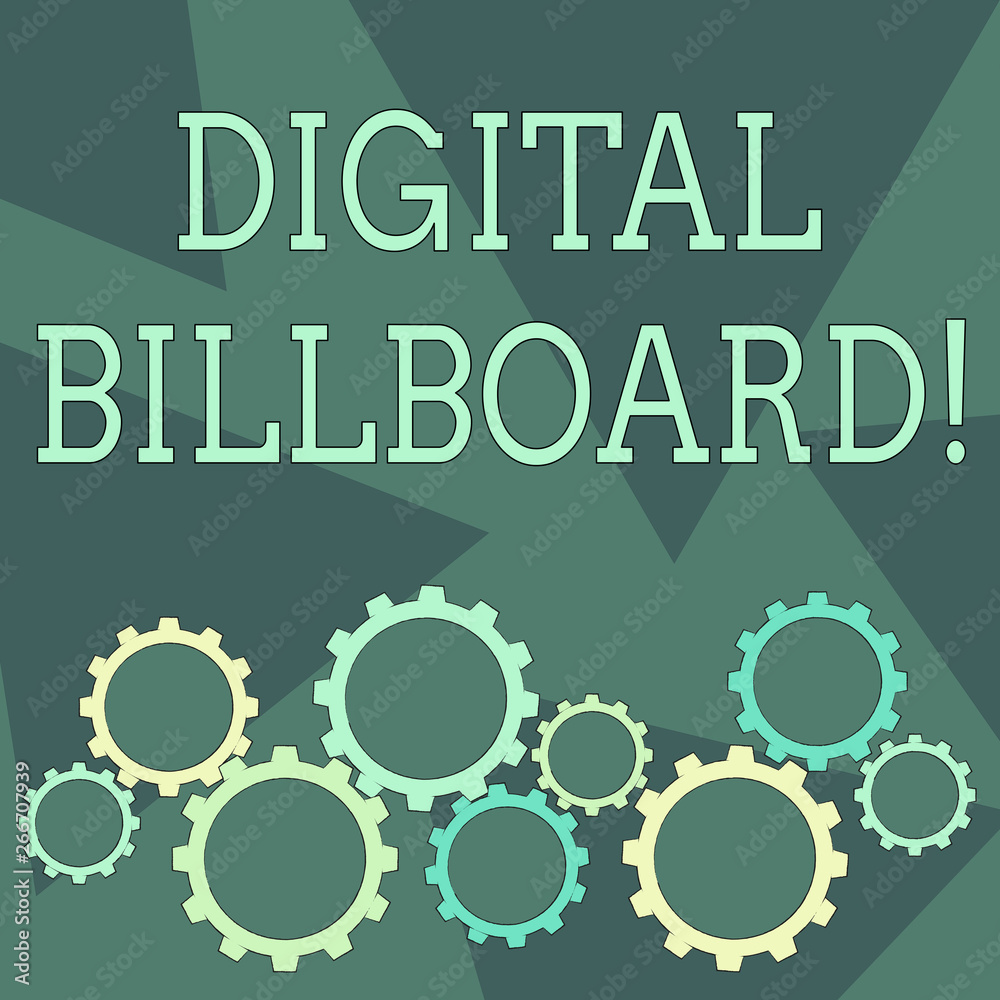 Conceptual hand writing showing Digital Billboard. Concept meaning ...