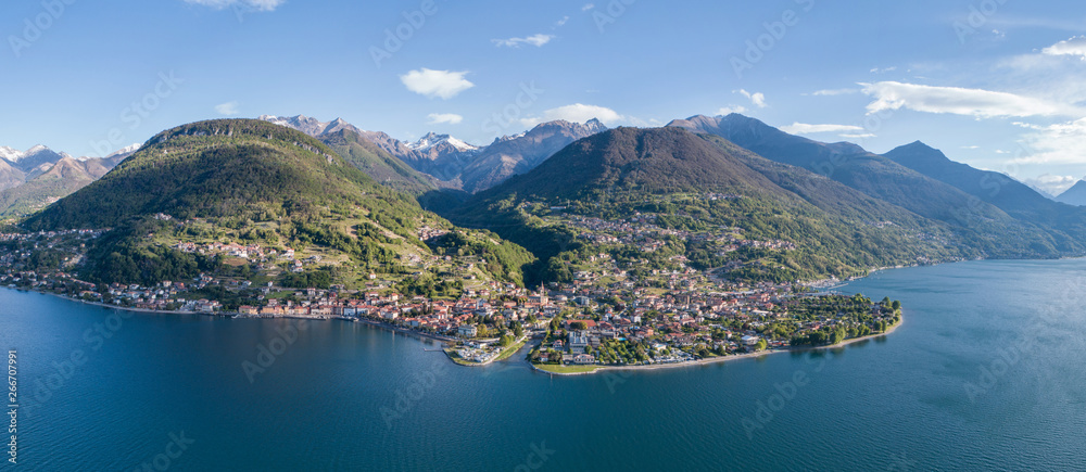 Poster Lake of Como, panoramic view. Village of Domaso – Wall Art ...