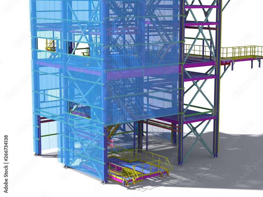 Building Information Model of metal structure. Design technologies of ...