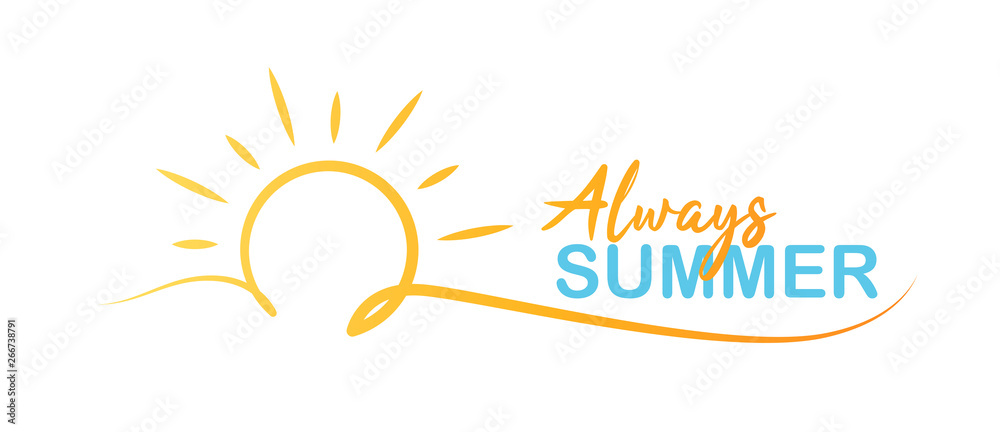 Always Summer Logo Stock Vector | Adobe Stock