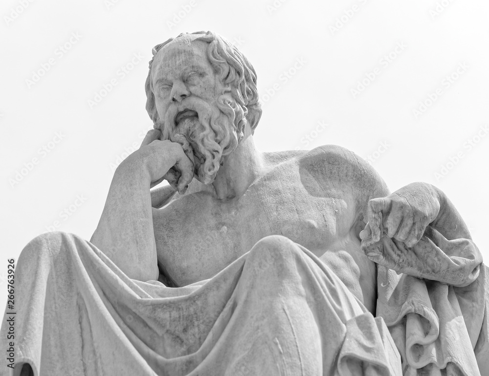 Poster Socrates the ancient greek philosopher in deep thoughts – Wall ...