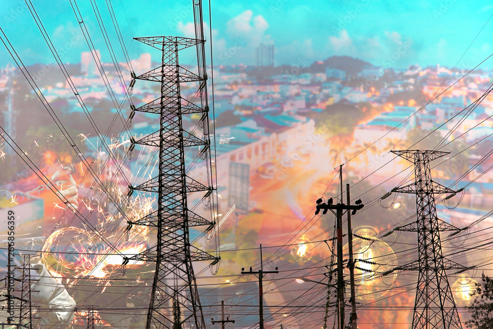 Distribution high voltage transformer for power transmission to ...