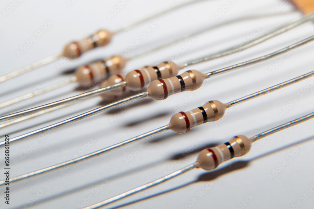 Resistor on Electronic circuit board,use for wallpaper, used as ...