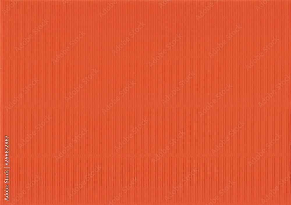 Corrugated colored cardboard orange vintage color. Textural paper ...