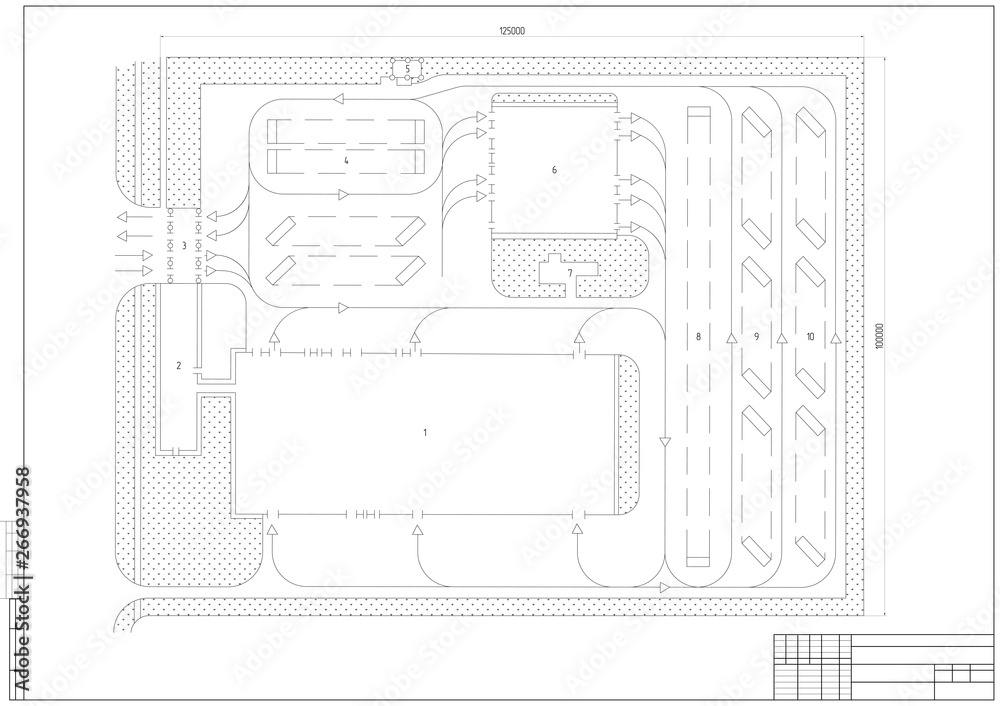 design architectural plan or project, technical drawing, construction ...
