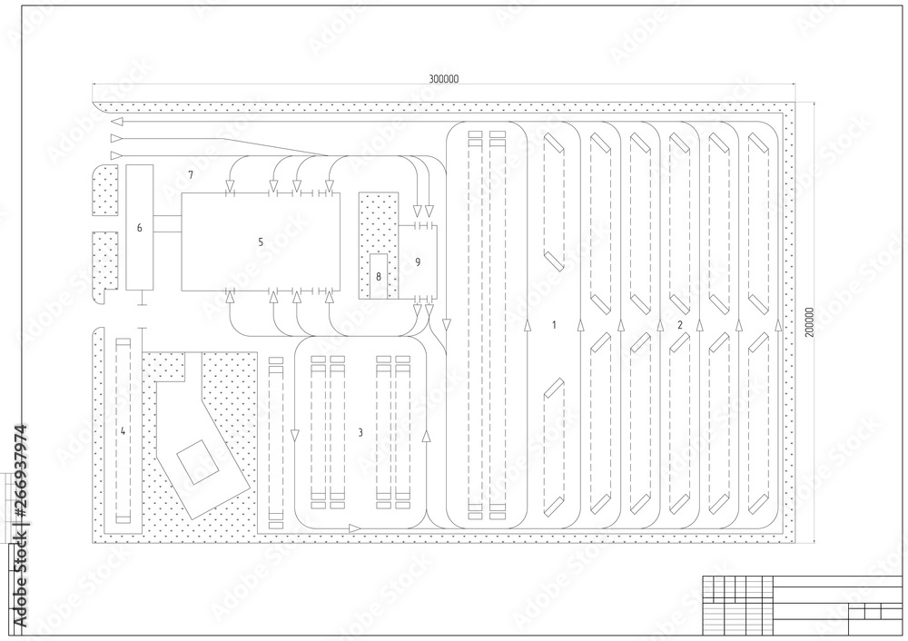 design architectural plan or project, technical drawing, construction ...