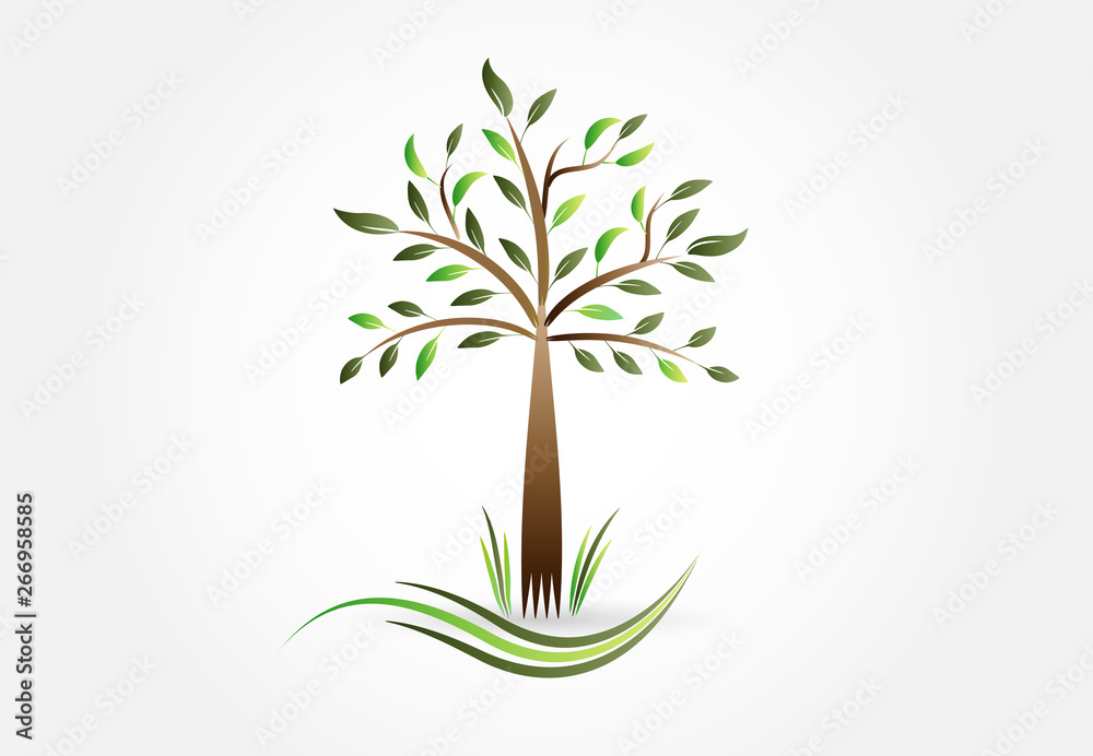 Tree Vector Symbol Logo Stock Vector | Adobe Stock