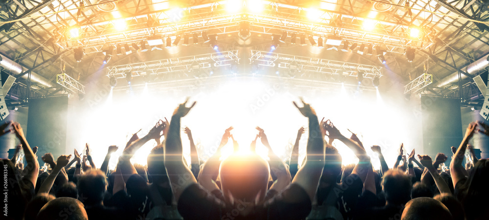 Stage View Of Crowd Metal