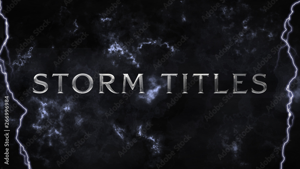 Storm Titles Stock Template | Adobe Stock