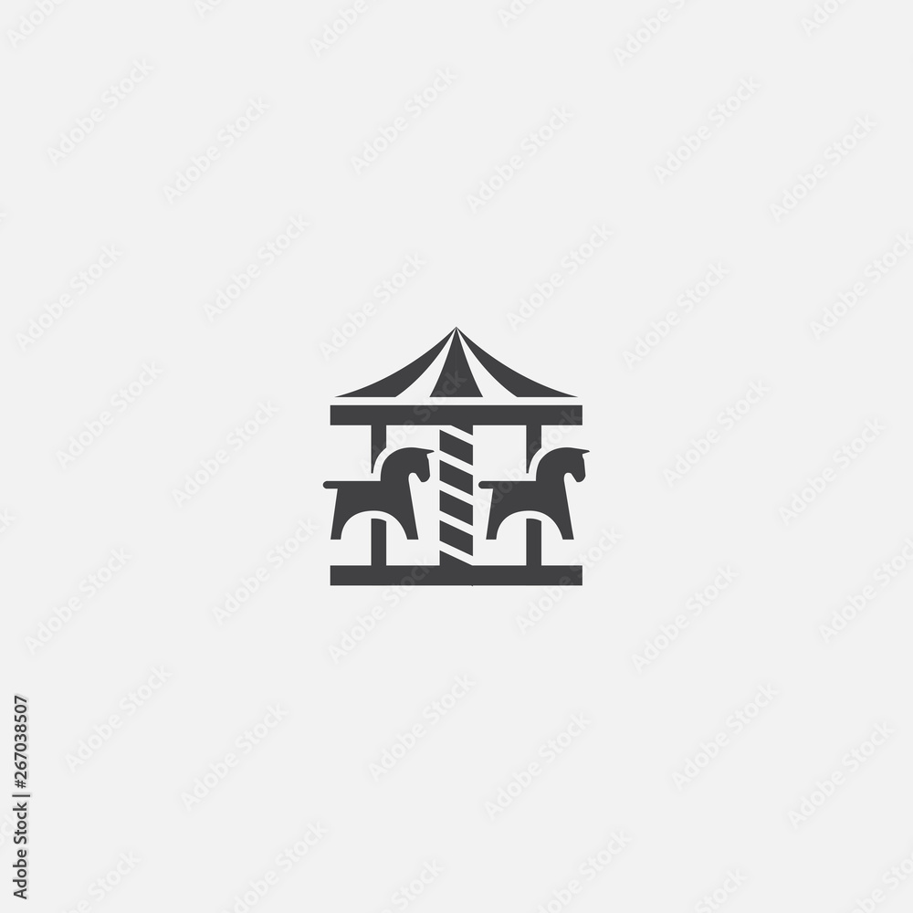 Carousel Glyph icon. Simple sign illustration. Carousel symbol design ...