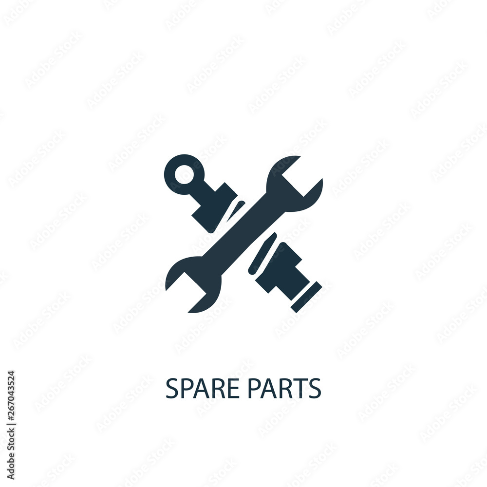 spare parts icon. Simple element illustration Stock Vector | Adobe Stock