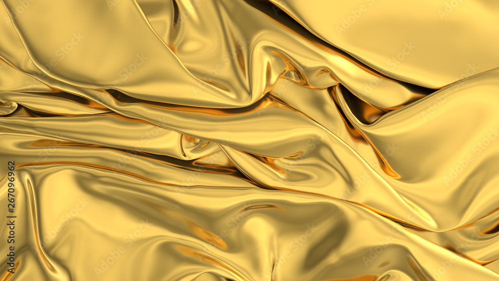 Gold satin or silk background. Gold digital fabric background. Gold ...