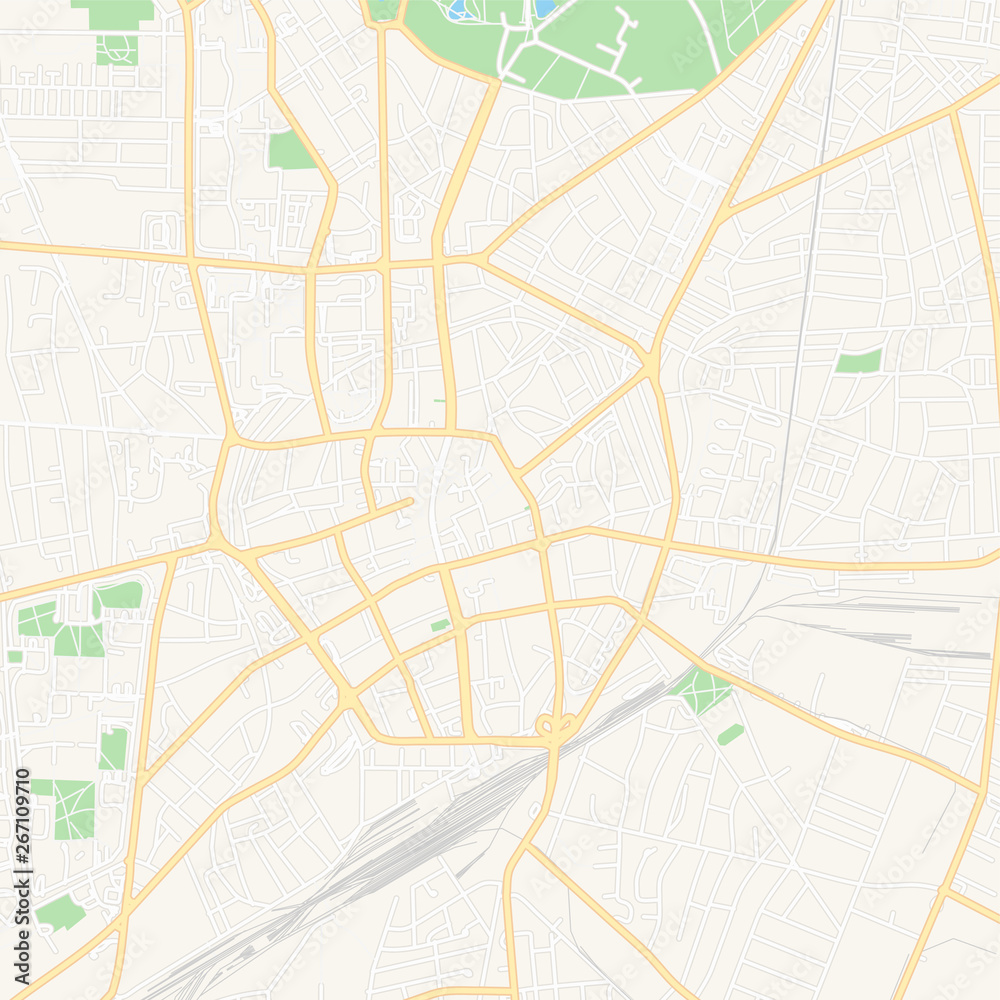 Fototapeta mapa świata dla dzieci Debrecen, Hungary printable map ...