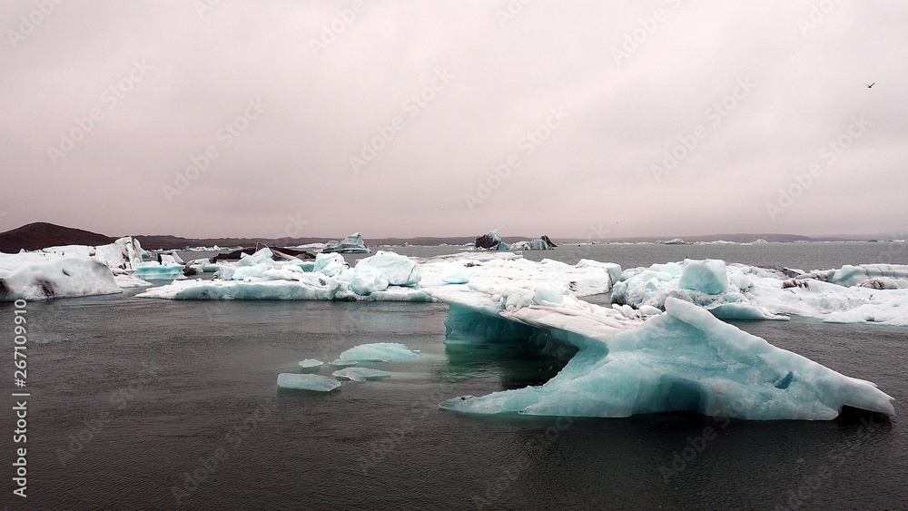 lodowiec, lód, góra lodowa, islandia, roztopienie, lodowce, globalne ...