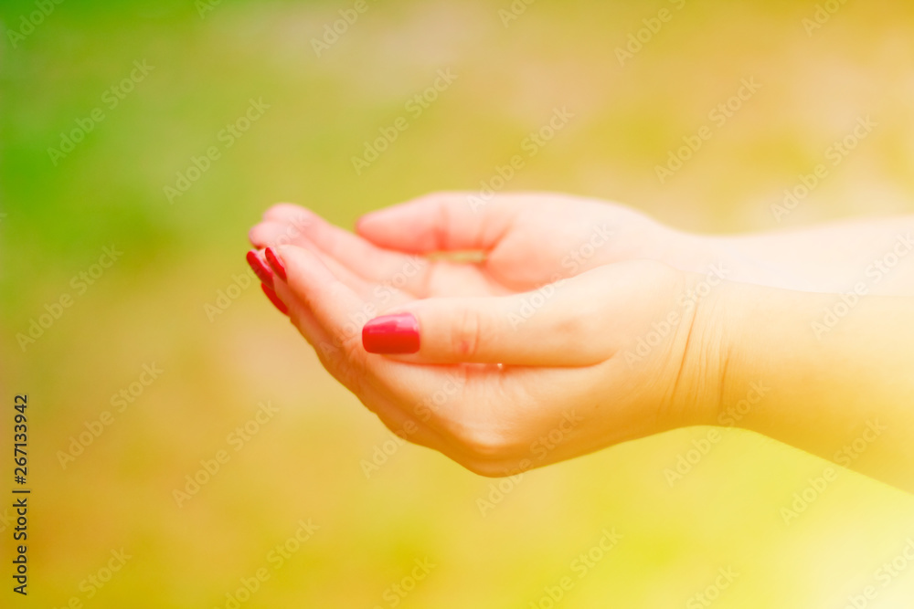 child hands begging asking for money, help me, reaching out and ...