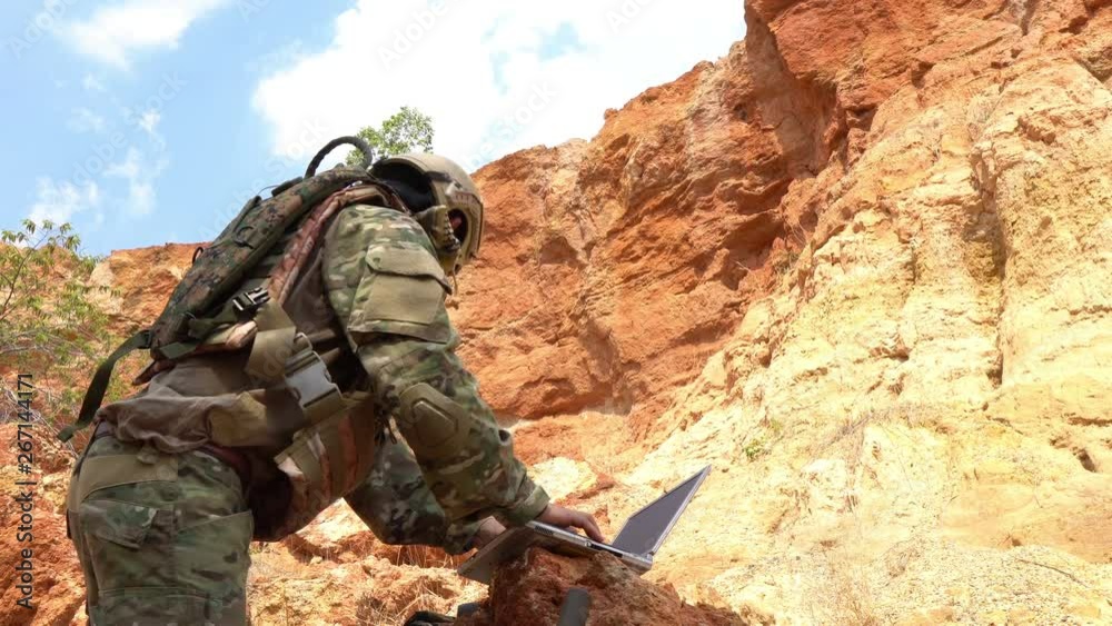 Soldiers of special forces on wars at the desert,Thailand people,Army ...