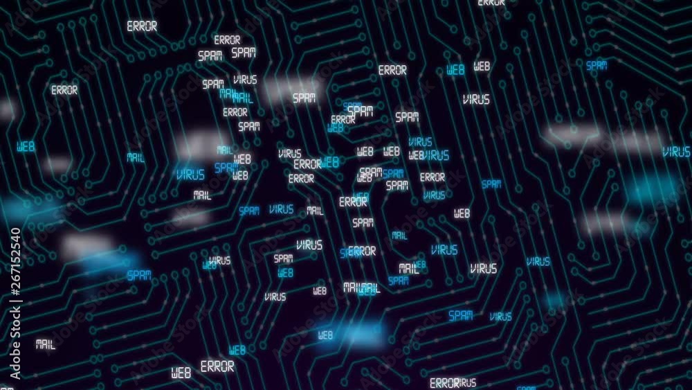 Vidéo Stock Animated source code scrolling, white characters black ...