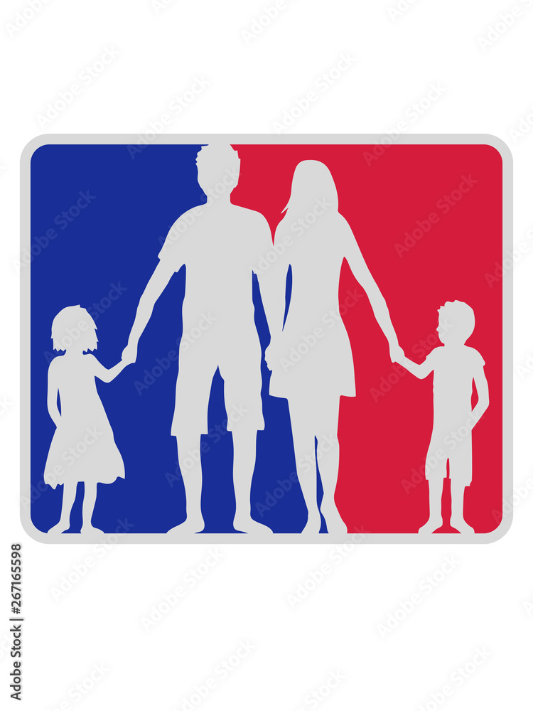 rot blau schild familie vatertag 2 kinder geschwister tochter vater dad ...
