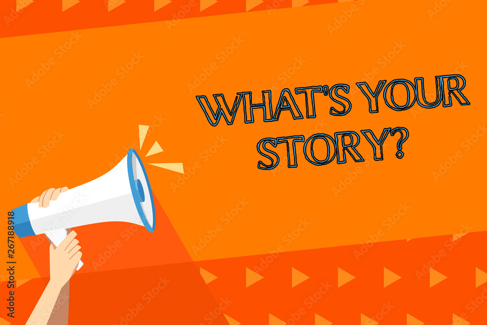 Writing note showing What S Is Your Story question. Business concept ...