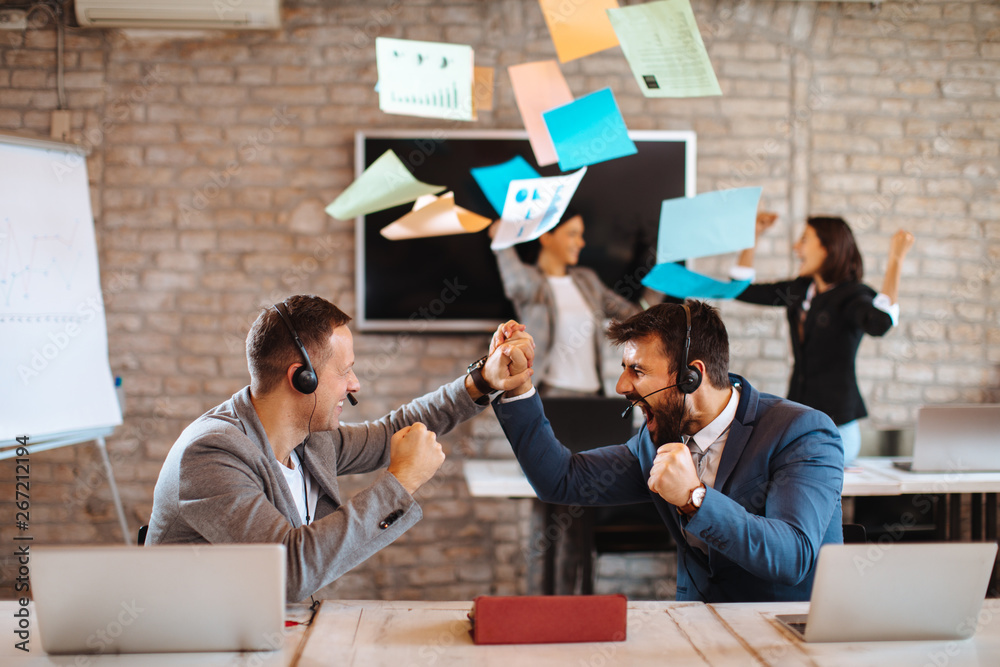 Customer service successful teamwork Stock Photo | Adobe Stock