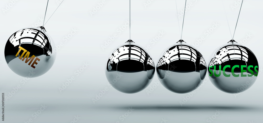 Time brings success, its values help to achieve successful life, work ...