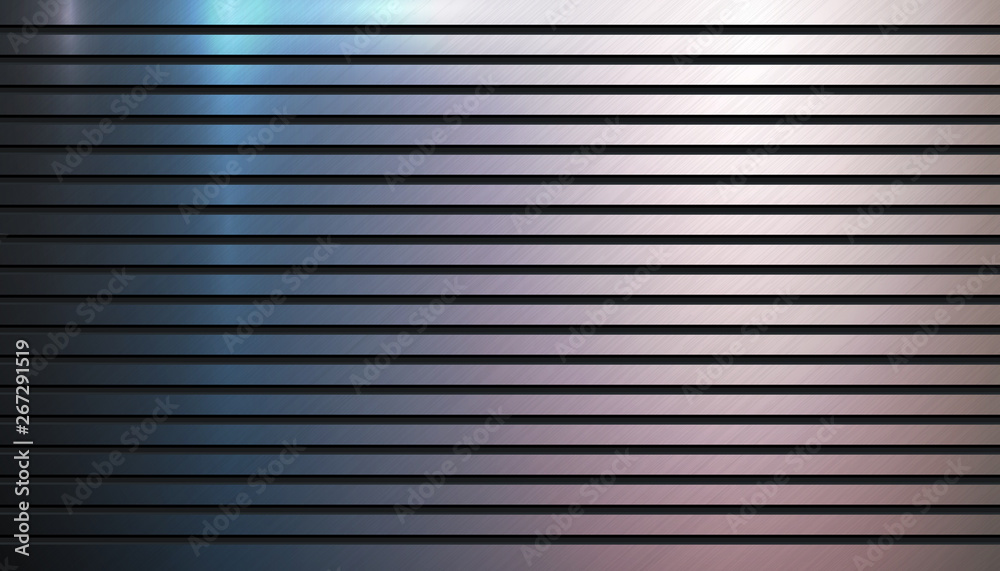 Polished Metal Background Colorful Groove Texture Stock Vector | Adobe ...