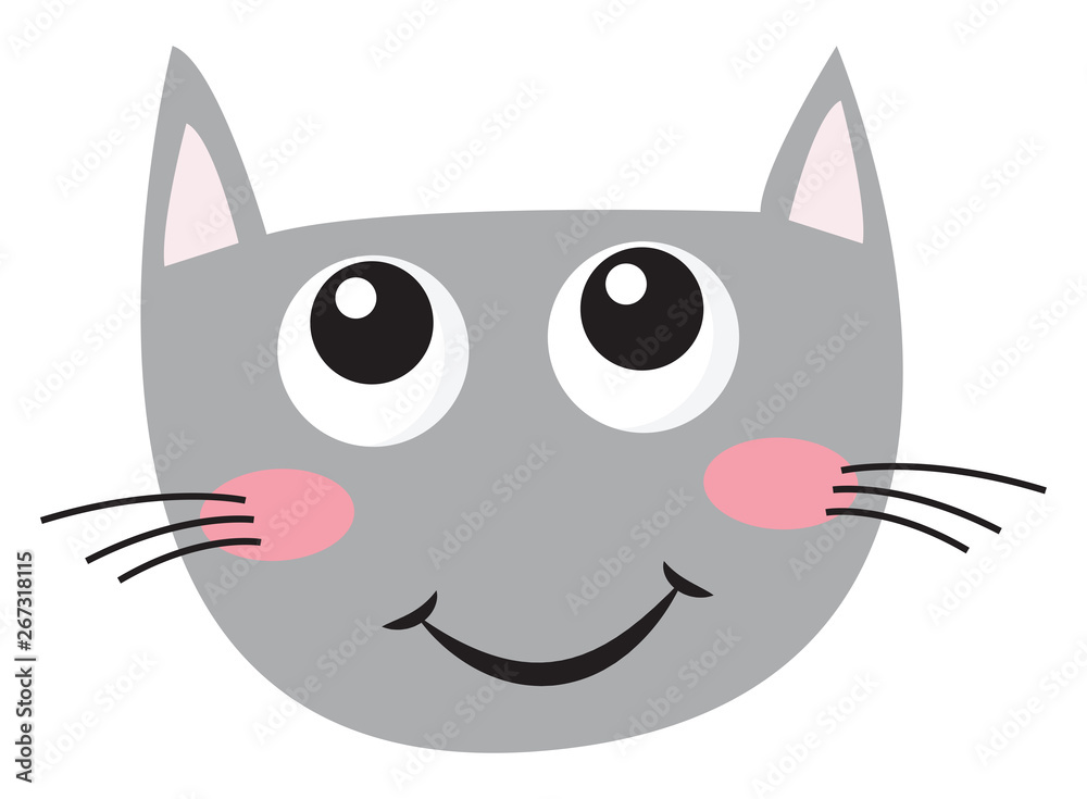 Smiling Cat Clipart Cartoon
