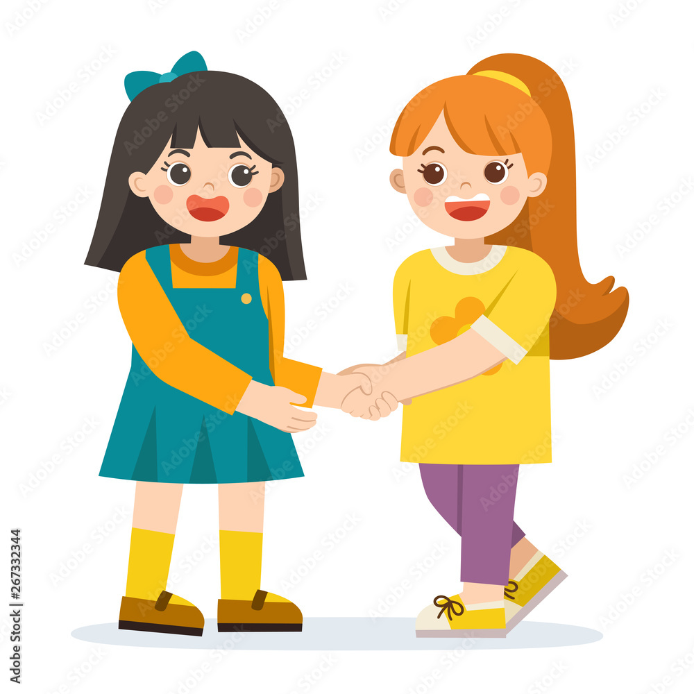 Making New Friends Clipart Image