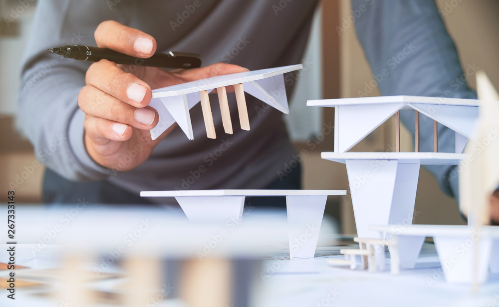 architect design working drawing sketch plans blueprints and making ...