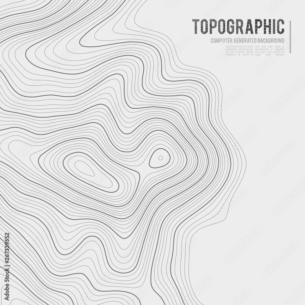 Grey contours vector topography. Geographic mountain topography vector ...
