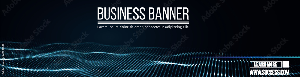 Computer vector banner. Business banner design EPS 10 Stock Vector ...