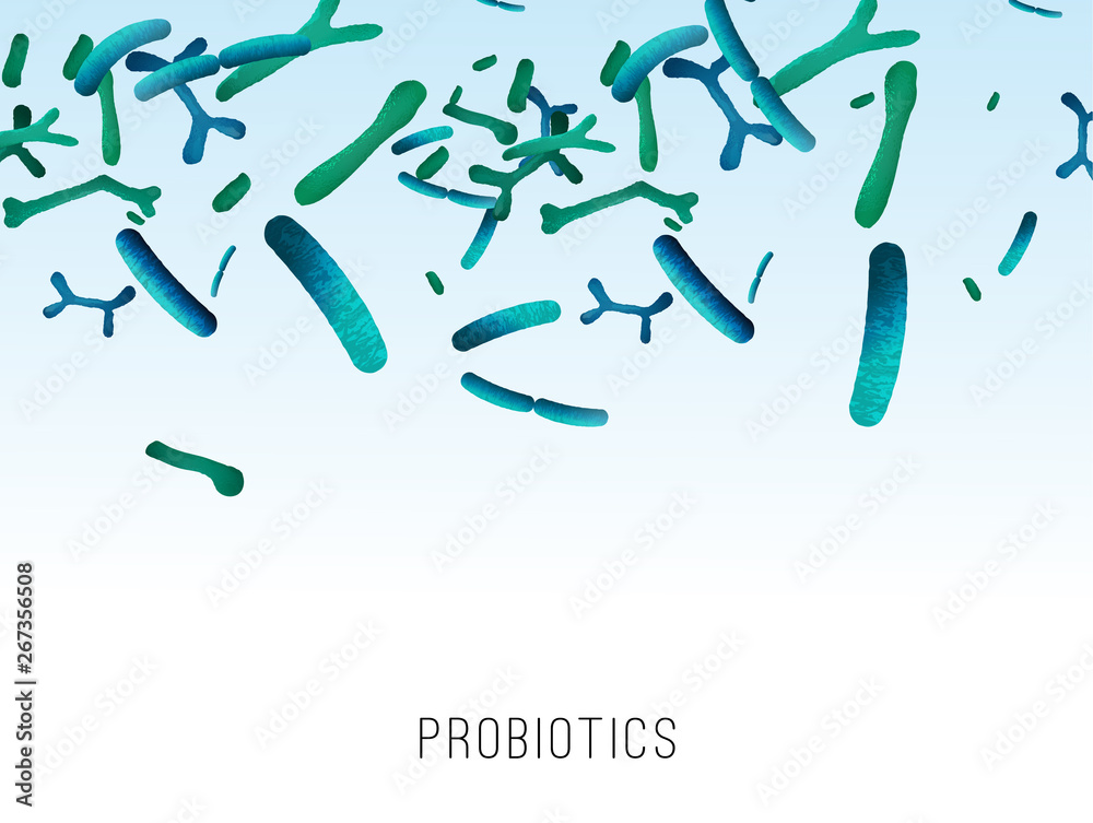 Lactobacillus Probiotic Background Stock Vector | Adobe Stock
